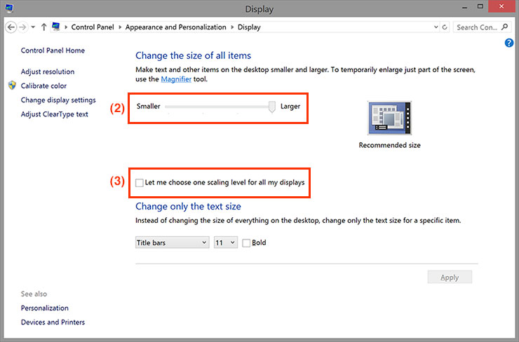 DPI scaling settings on Windows (HiDPI display) | EIZO